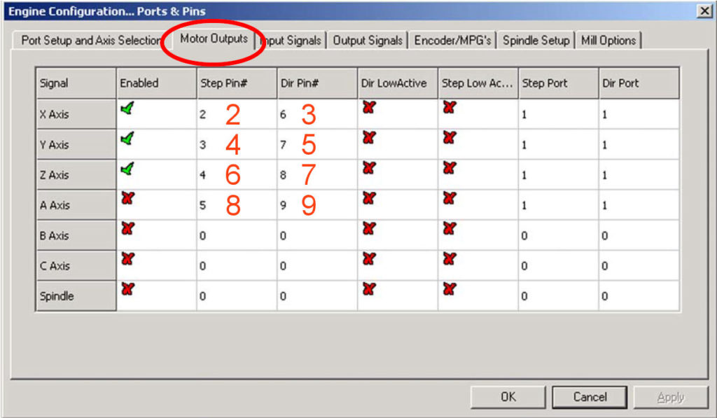 Mach3 Software Configuration for HobbyCNC PRO board